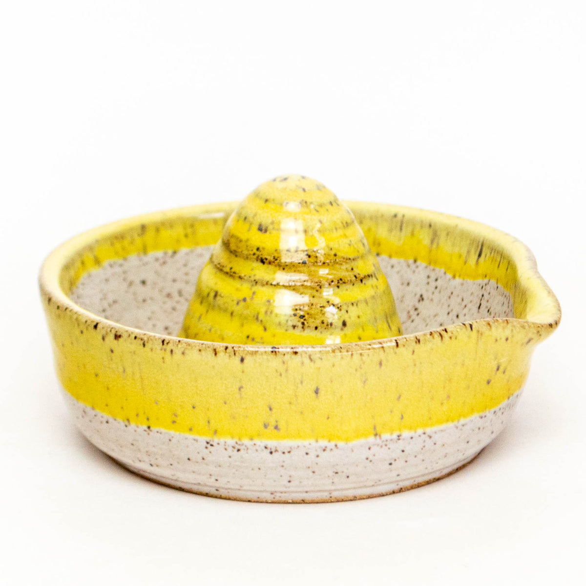 Yellow Ceramic Juicer – White Squirrel Clayworks