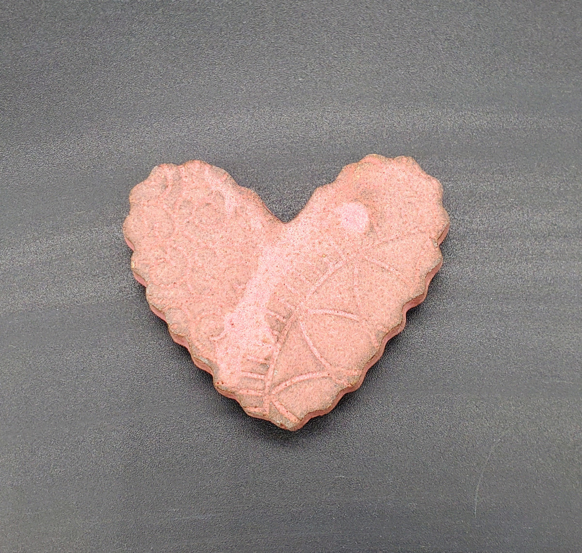 Pink Heart Magnet – White Squirrel Clayworks