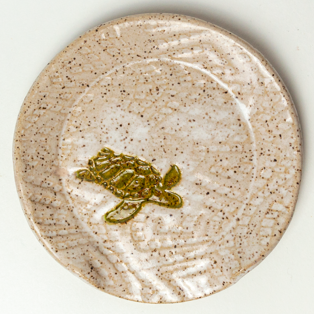 Sea Turtle White Spoon Rest – White Squirrel Clayworks
